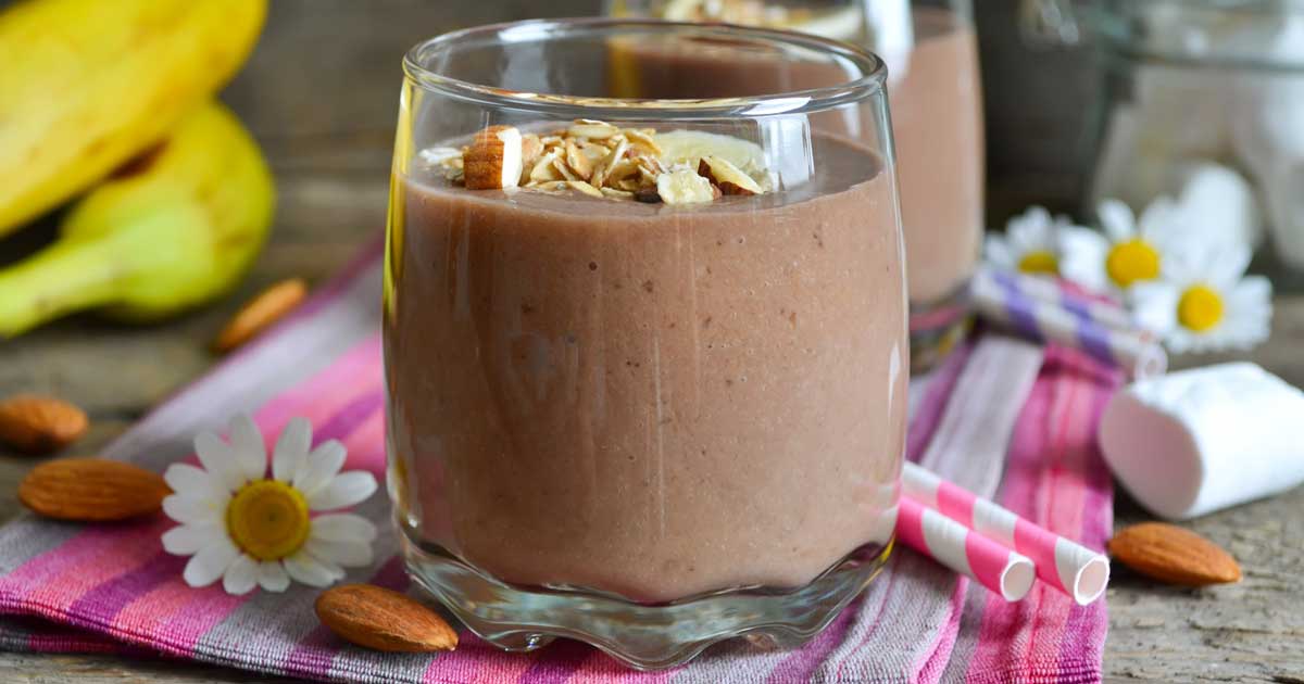 Choco smoothie με φρούτα και ξηρούς καρπούς - Margarita Loli